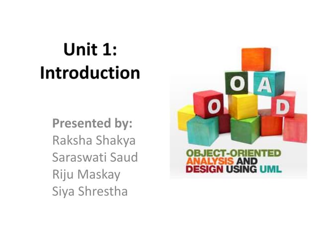 Introduction To Ooad Ppt