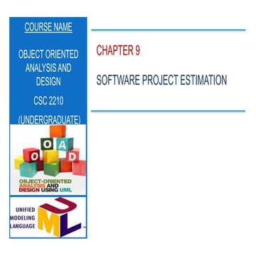 Ooad Ch 09 Software Project Estimation Pptx