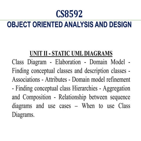 Cs8592 Ooad Lecture Notes Unit 2 Pdf Programming Languages Computing