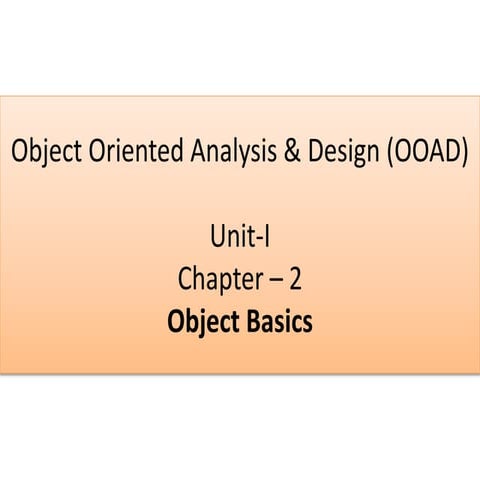 Identifying Classes And Objects Ooad Ppt