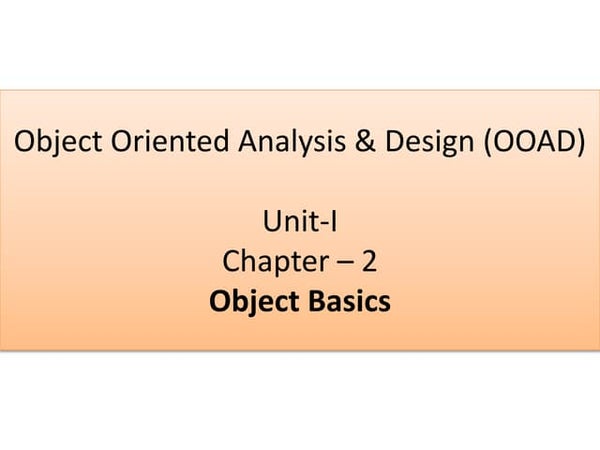 Identifying Classes And Objects Ooad Ppt