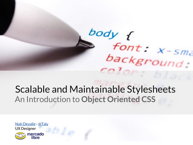 An Introduction To Object Oriented Css Pdf