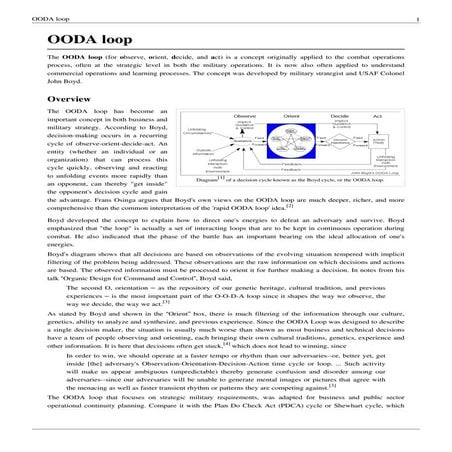Ooda loop | PDF
