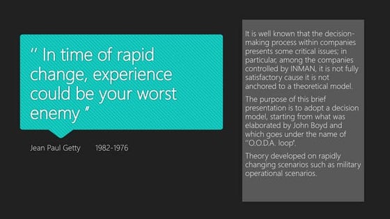 OODA loop problem solving | PPT