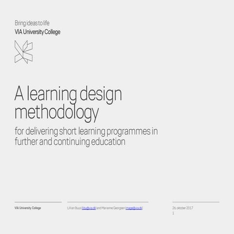A learning design methodology (OOFHEC2017) | PPT