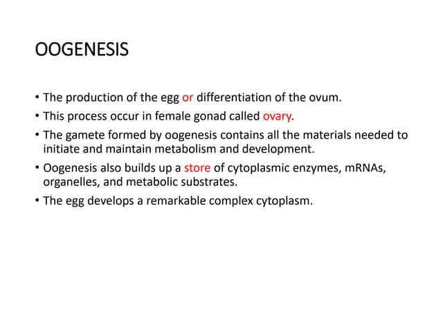 Oogenesis | PPTX
