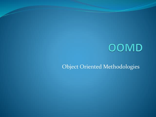Object Oriented Methodologies Pptx Graphics Software Computer Software And Applications