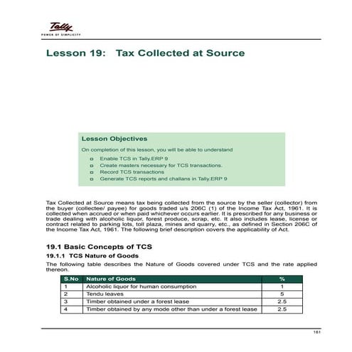 19 tax collected at source | PDF