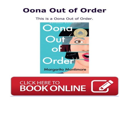 [PDF] Kitaplar Oona Out of Order | PDF