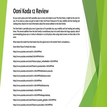 Ooni koda 12 review | PPT