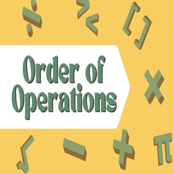 Order of Operations (3rd Grade Mathematics) | PPT