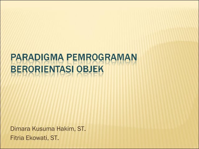 Materi Object Oriented Programming in Java.ppt