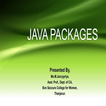 Object Oriented Programming Presentation Pptx