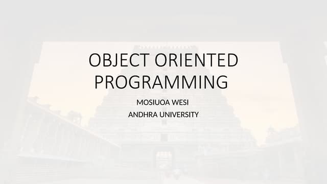 Object Oriented Programming - Cheat sheet.pptx Object Oriented Programming - Cheat sheet.pptx