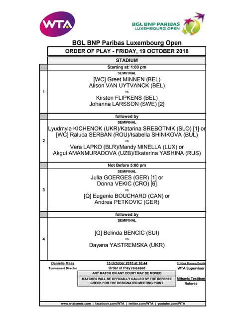 Le programme de ce lundi | PDF