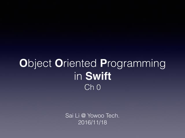 Object Oriented Programming In Swift Ch0 Encapsulation Pdf 4528
