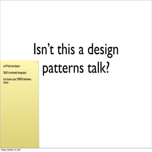 Oop Design Magma Rails 2011 Ppt 