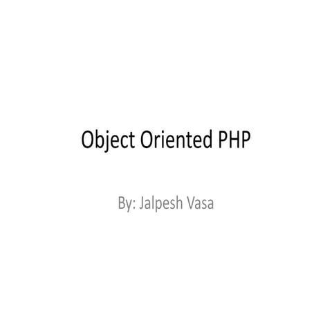 Object Oriented Php Part 2 Pdf 3687