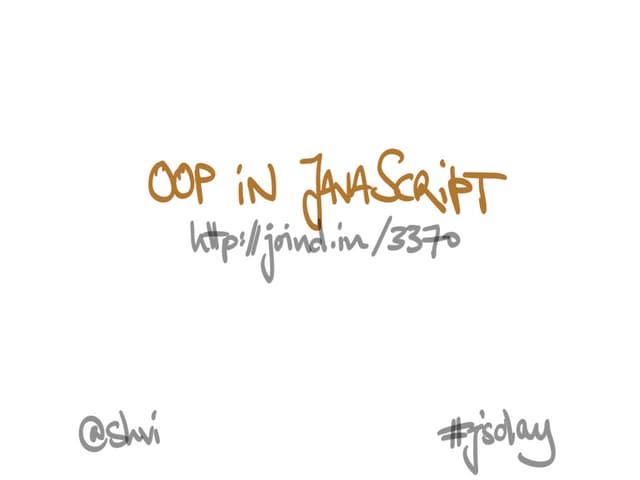Oop In Java Script Ppt 1992
