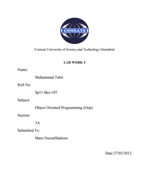 Assignement Of Programming And Problem Solving Pdf 