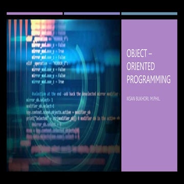 Oop Lec2 Basics Of Python Programmingpptx 