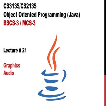 OOP Lecture 21-Graphics, Audio.pptx