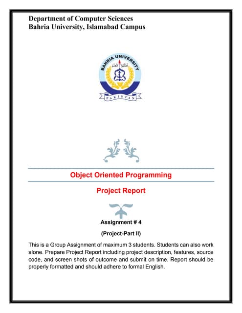 Oop Project Report Cipher C Docx 1387