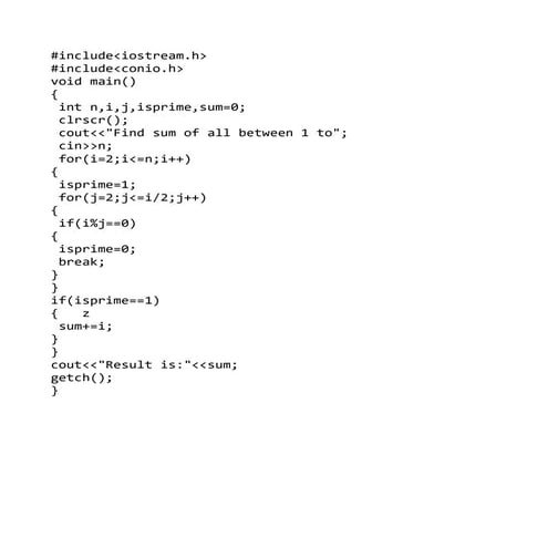 N primo clase programa | TXT