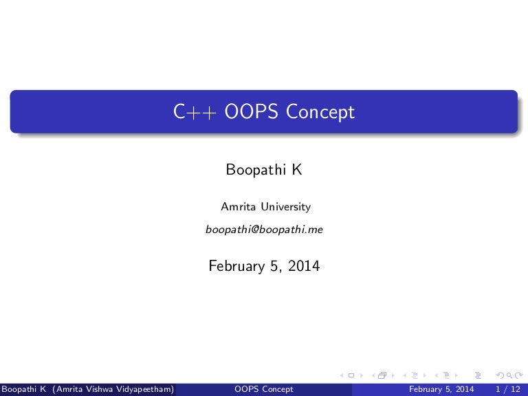 C Oops Concept