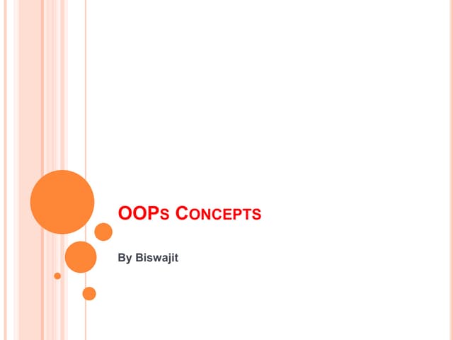 Basics Of Object Oriented Programming C Autosaved 6411