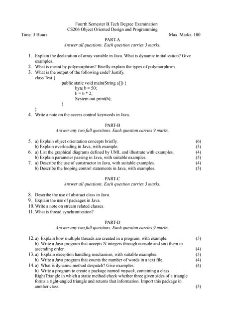 17432 Object Oriented Programming Pdf