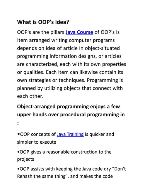 Object-Oriented Programming in Real world Applications | PPTX