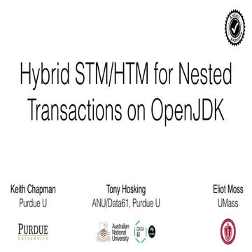 Hybrid Stmhtm For Nested Transactions On Openjdk Pdf Programming 6493
