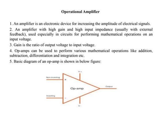 OP-AMP Configurations: Inverting and Non-Inverting | PPTX