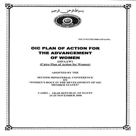 OIC Plan of Action for Advancement of Women 2010_english | PDF