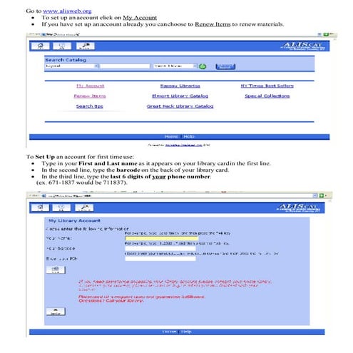 How to request books from home. | DOC