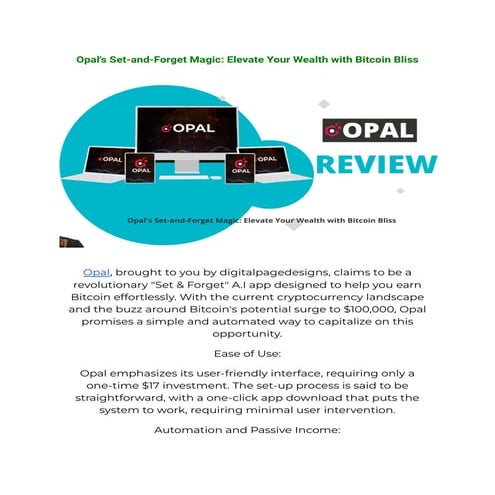 Opal's Set-and-Forget Magic_ Elevate Your Wealth with Bitcoin Bliss.pdf