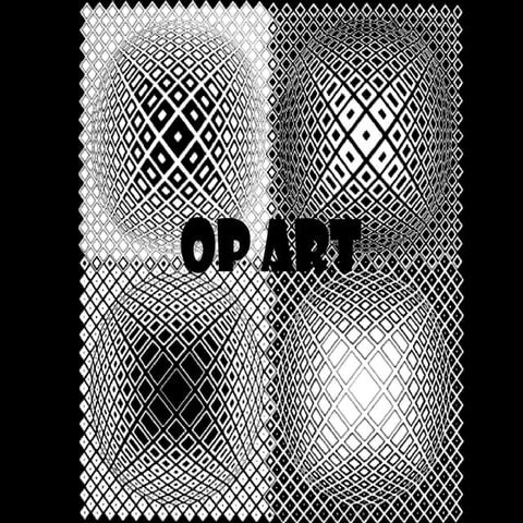 OP ART | PPT | Drawing and Sketching | Arts and Crafts