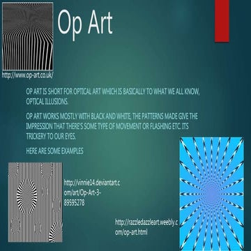 Op art presentation | PPT
