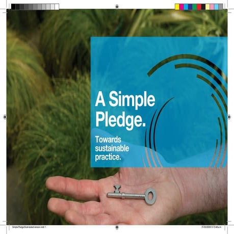 A Simple Pledge: towards ssustainable practice | PDF