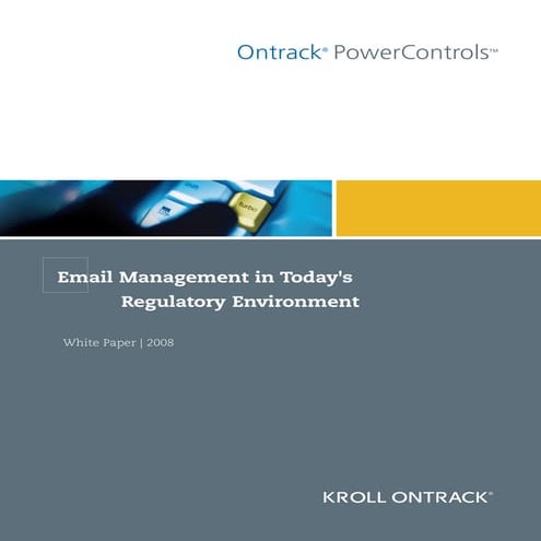 The Importance of an Email Retention Policy | PDF