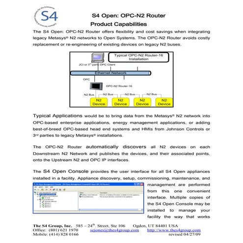 S4 Open: OPC-N2 Router | PDF