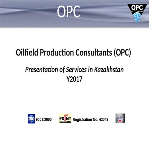 OPC Presentation - presentation of services in KZ | PPT | Free Download