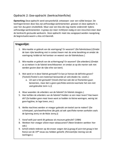 Werkblad: Opdracht 1 observatieopdracht | DOCX