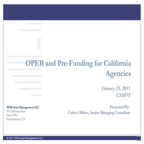 Opeb and prefunding | PPT