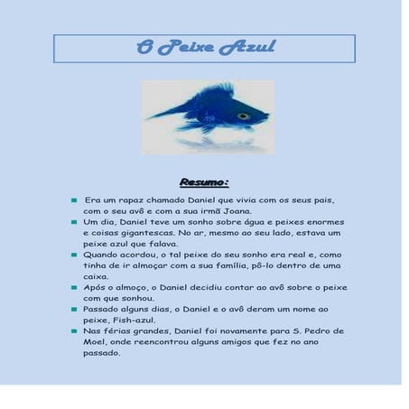 O peixe azul | DOCX