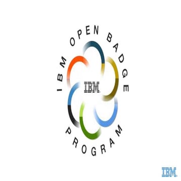 IBM Digital Badge Program: Overview for external audiences | PPTX