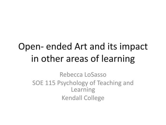 ARTISTIC AND CREATIVE LITERACY for building and enhancing new ...