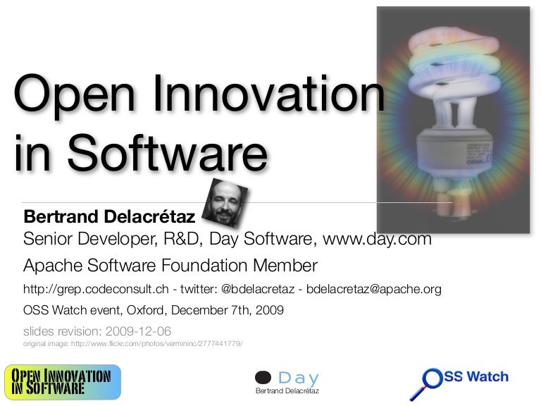 Open Innovation means Open Source