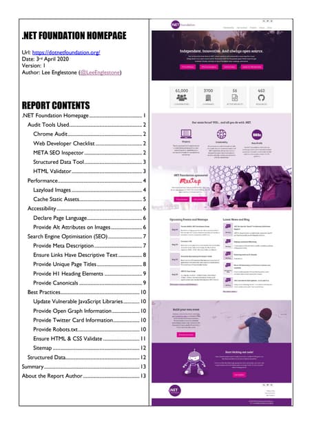 Website analysis report | DOCX